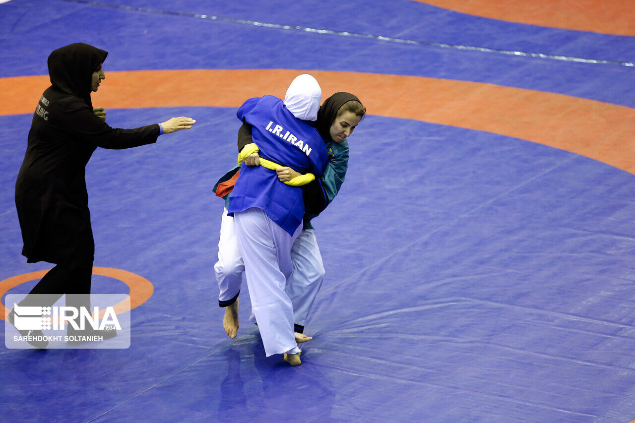 IRNA English - Alysh women's wrestling championships begins in Iran