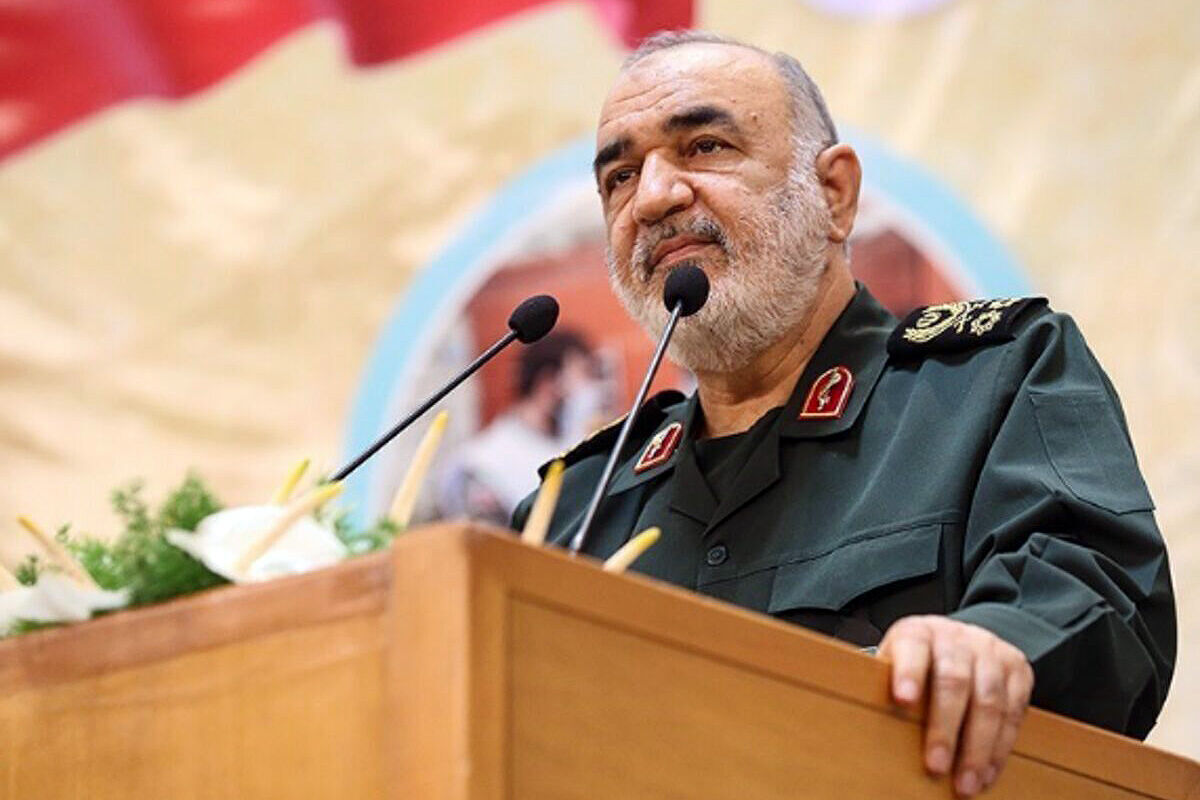 I.R.G.C.’s Chief Commander Maj. Gen. Hossein Salami and others ...