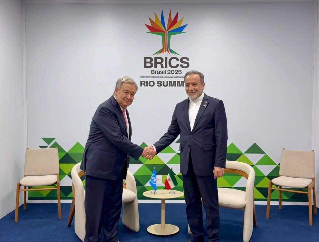 Araqchi meets with U.N. chief in Brazil - IRNA English