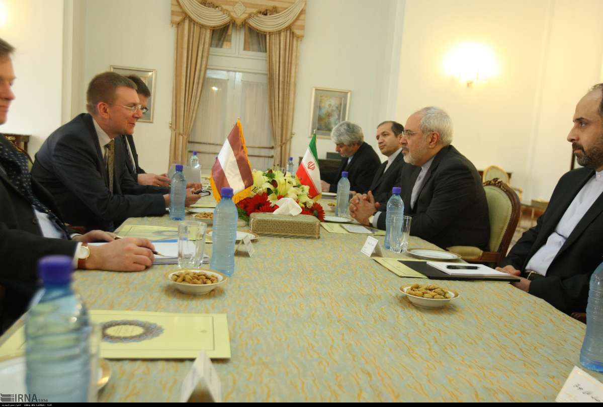 IRNA English - Iranian and Latvian Foreign Ministers meet