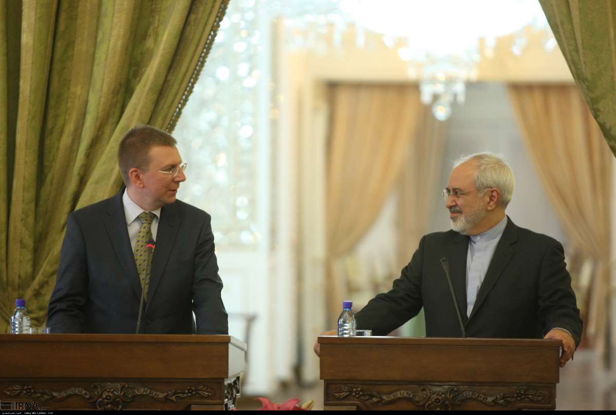 IRNA English - Iranian and Latvian Foreign Ministers meet