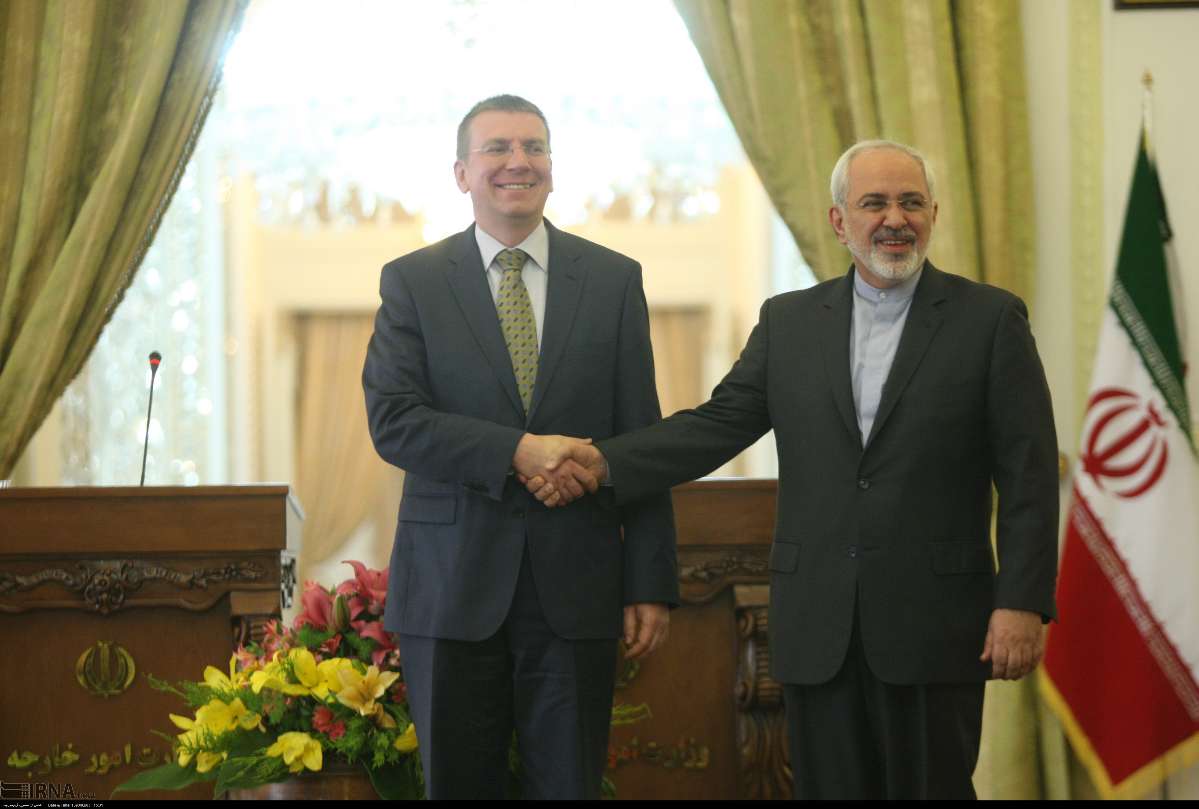 IRNA English - Iranian and Latvian Foreign Ministers meet