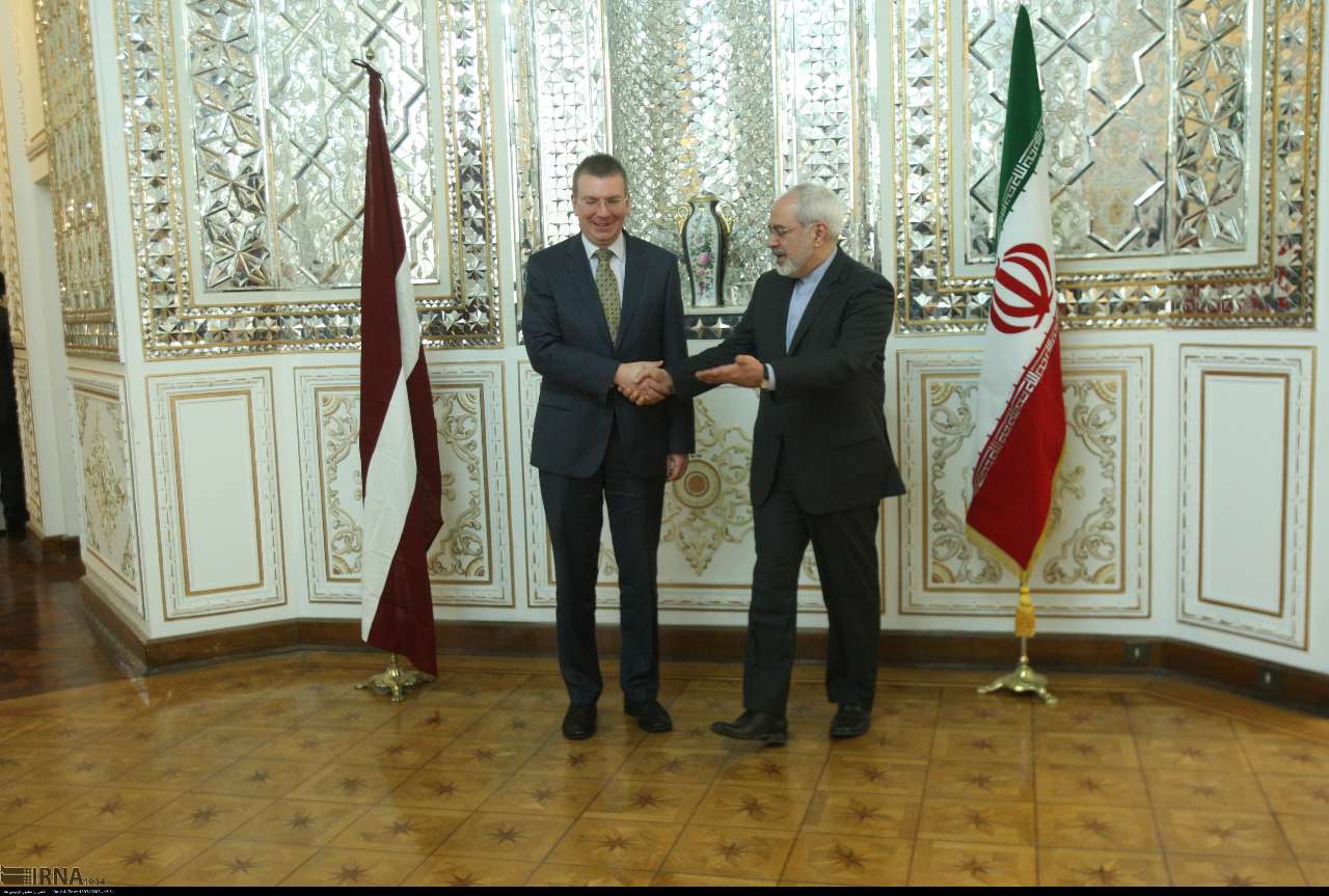 IRNA English - Iranian and Latvian Foreign Ministers meet