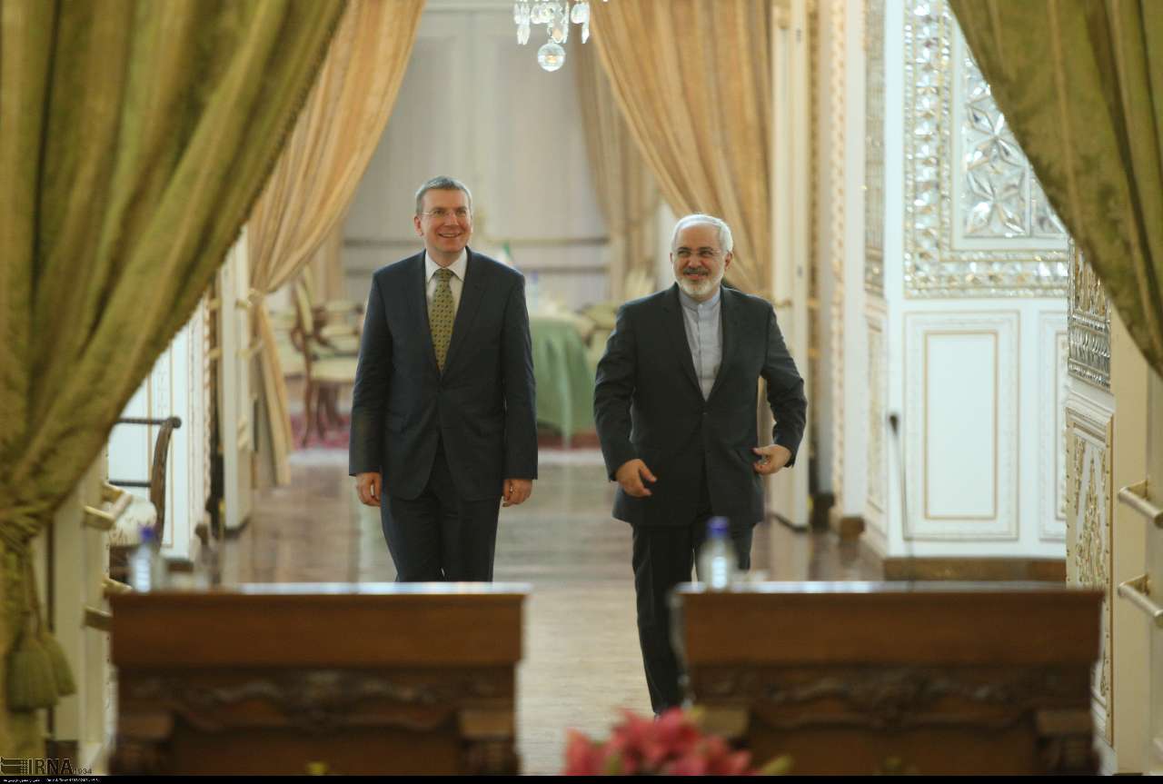 IRNA English - Iranian and Latvian Foreign Ministers meet