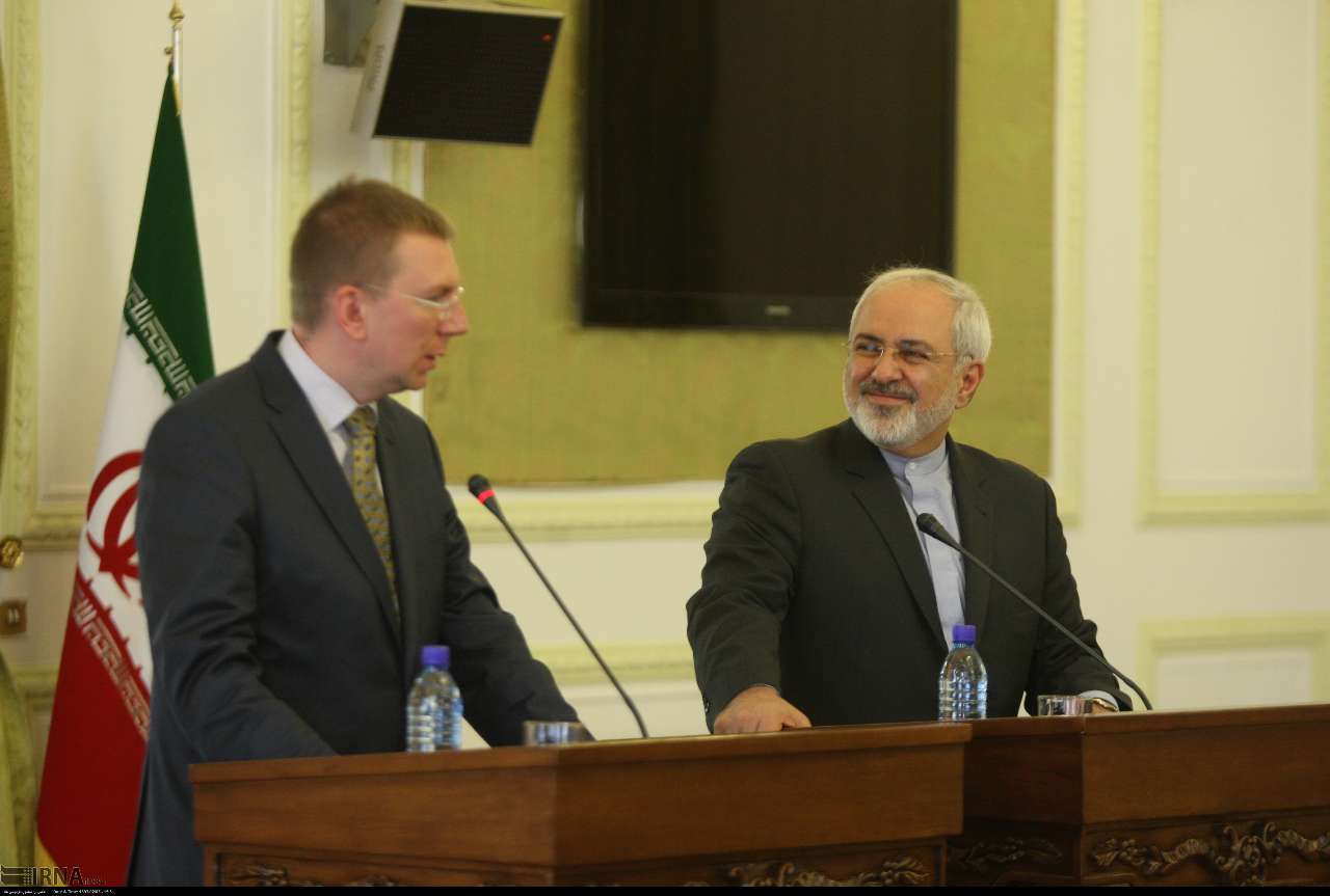 IRNA English - Iranian and Latvian Foreign Ministers meet
