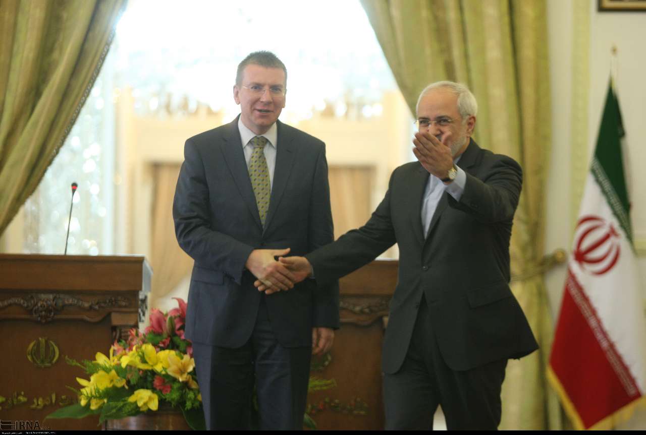 IRNA English - Iranian and Latvian Foreign Ministers meet