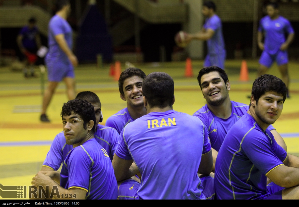 ایرنا - تمرین تیم ملی کشتی فرنگی جوانان