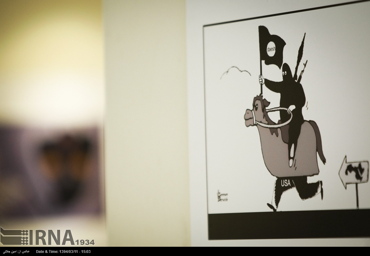 IRNA English - ISIS Cartoon and Caricature Exhibition