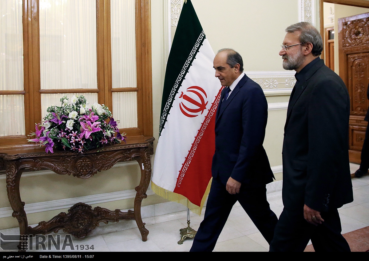 IRNA English - Iranian, Cypriot parliament speakers attend joint press ...