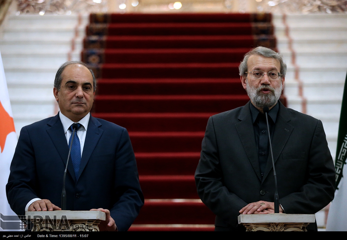 IRNA English - Iranian, Cypriot parliament speakers attend joint press ...