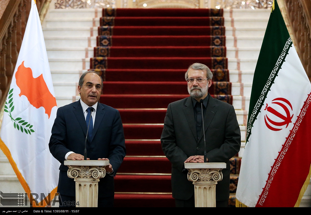 IRNA English - Iranian, Cypriot parliament speakers attend joint press ...