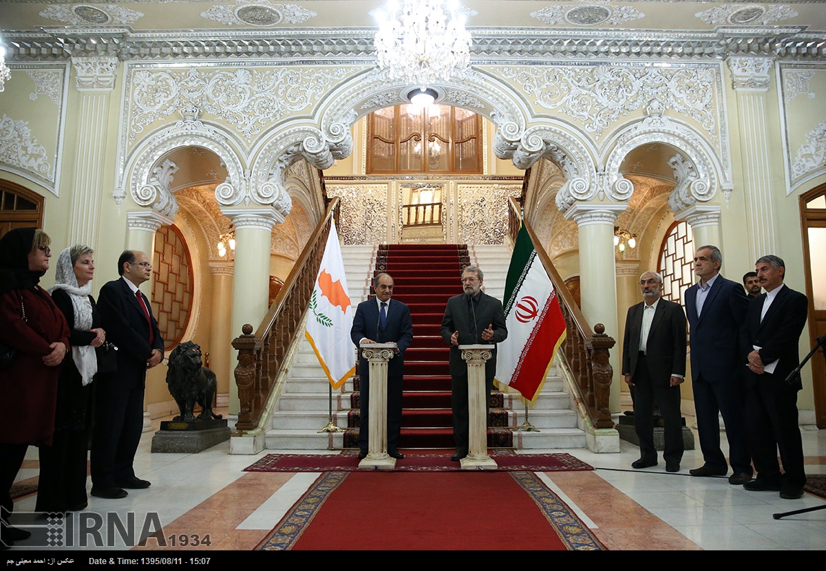 IRNA English - Iranian, Cypriot parliament speakers attend joint press ...