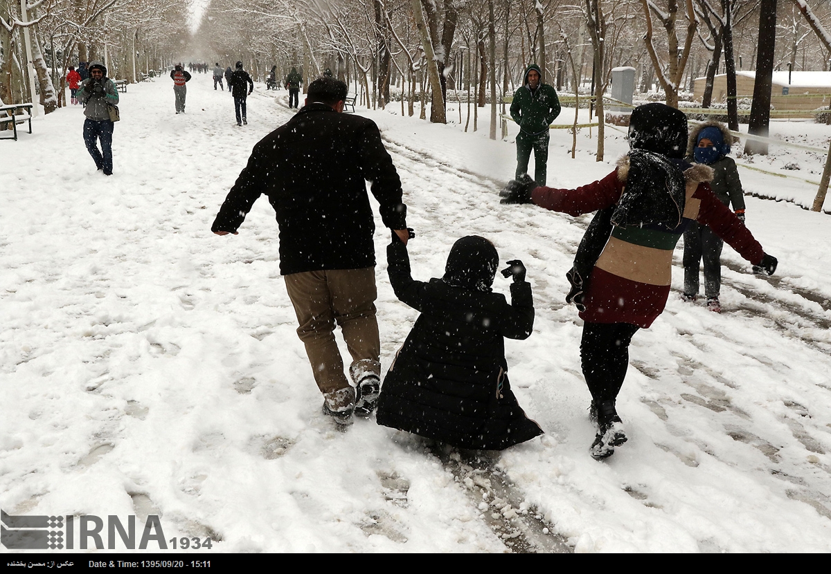IRNA English - Snow covers several Iranian cities