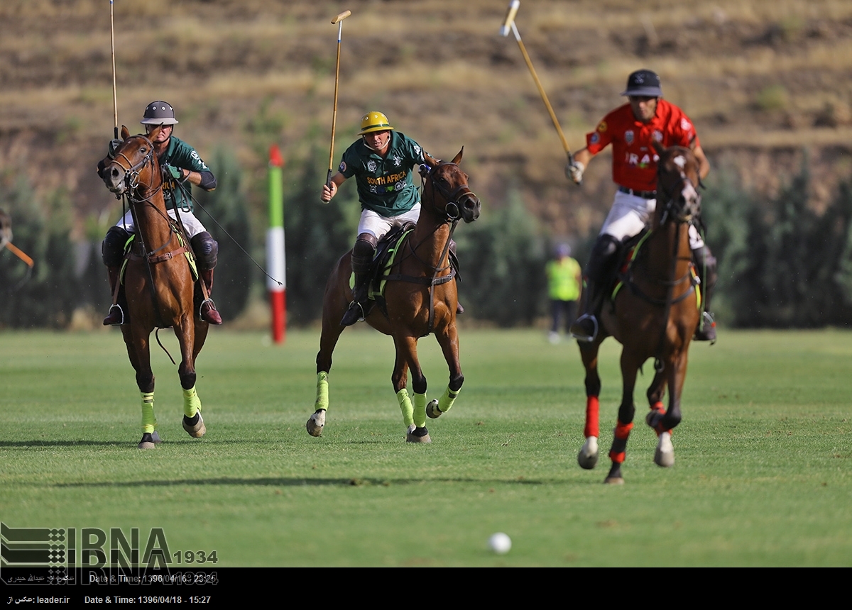 The Iranian Chogan players competing with Pakistani athletes at the ...