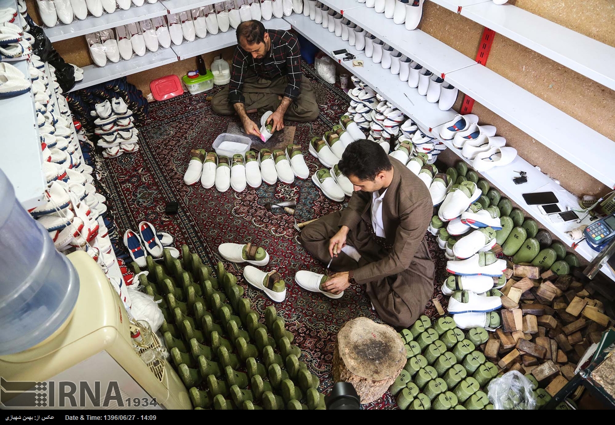 IRNA English - Making traditional shoe in western Iran