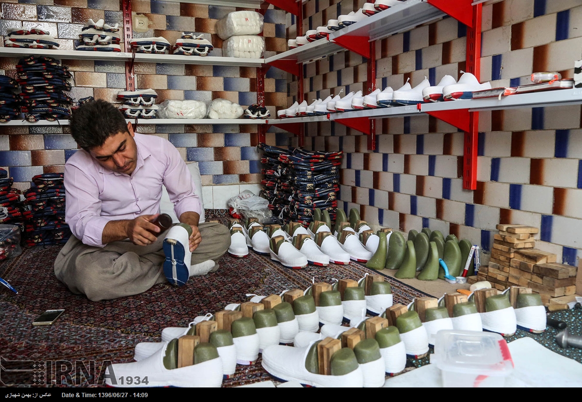 IRNA English - Making traditional shoe in western Iran