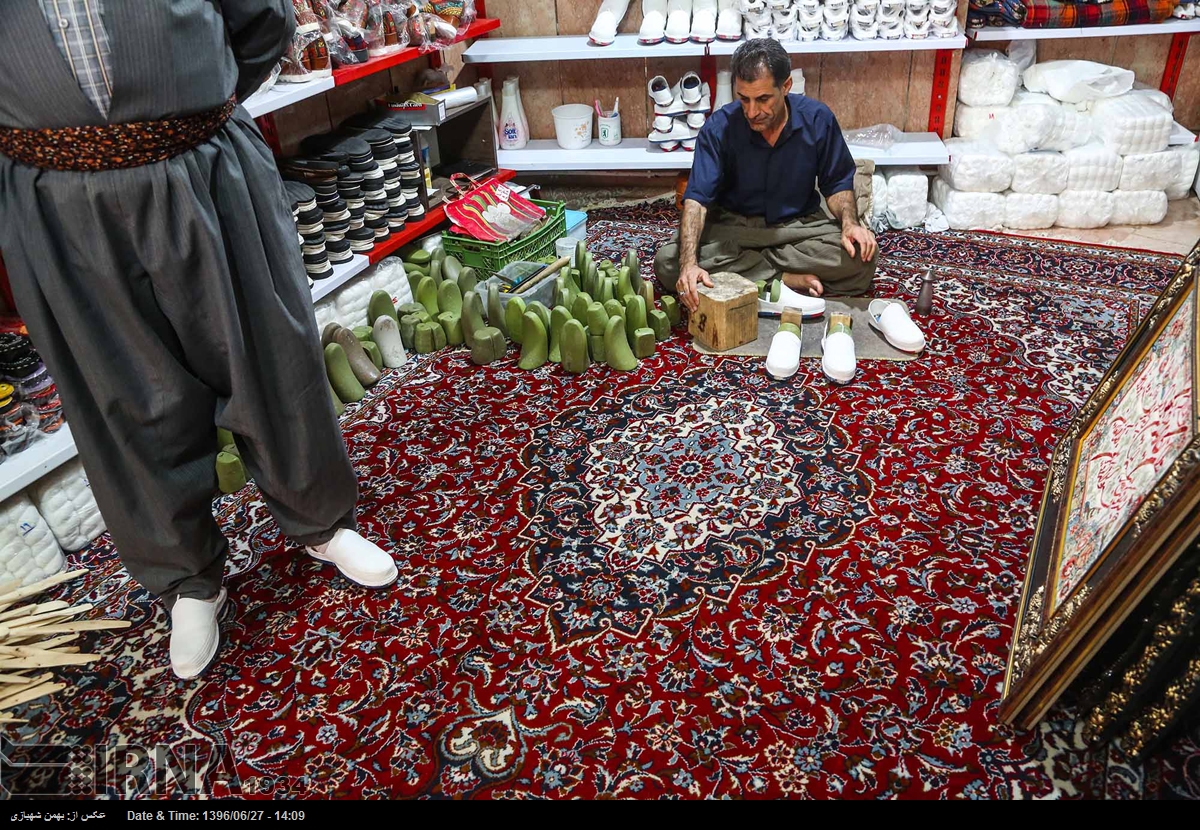 IRNA English - Making traditional shoe in western Iran