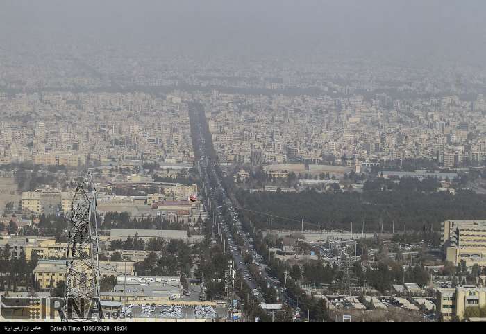 IRNA English - Air pollution in major Iranian cities