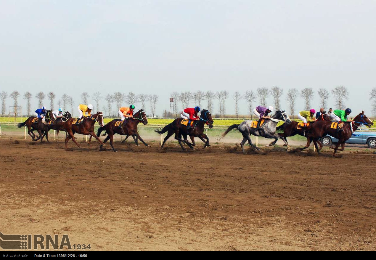 IRNA English - Horse racing in northern Iran