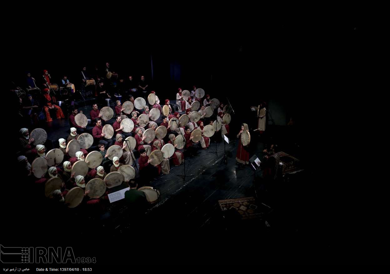 IRNA English - Iranian Daf players performing in Tehran